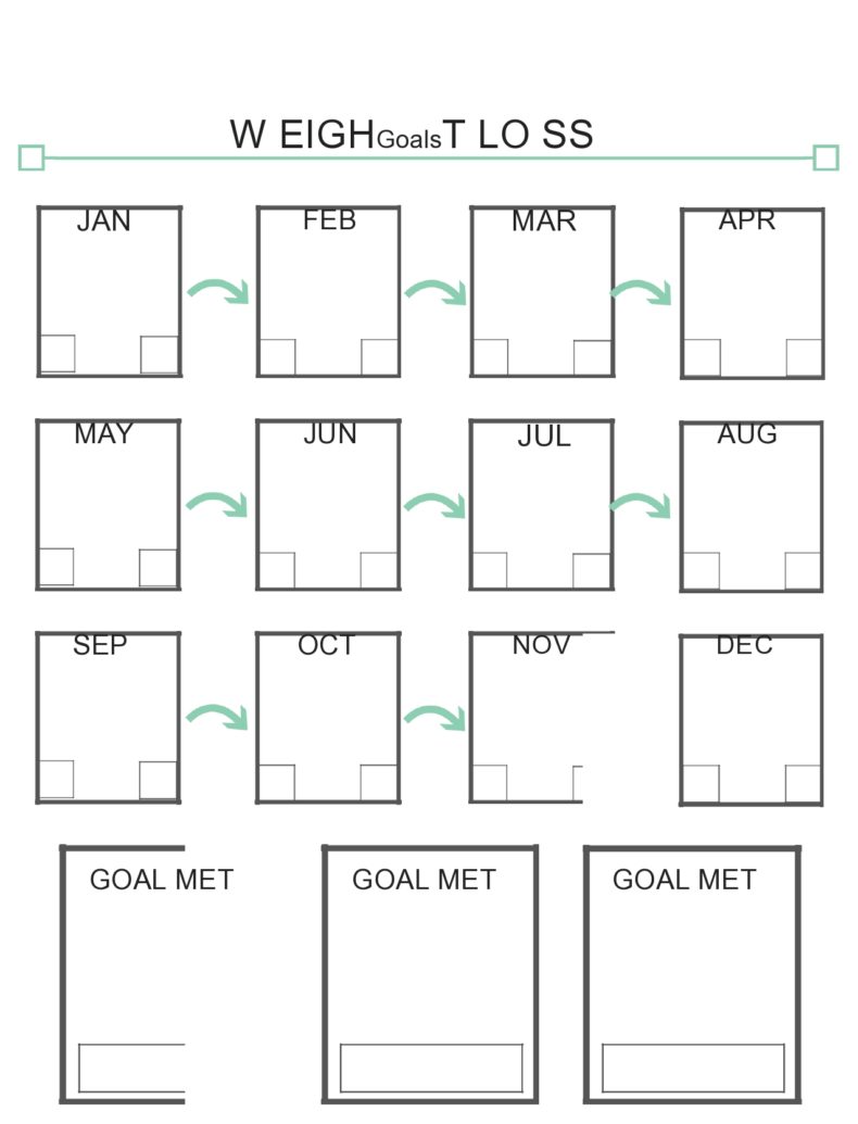 50+ Blank Weight Loss Tracker Templates (Monthly / Weekly)