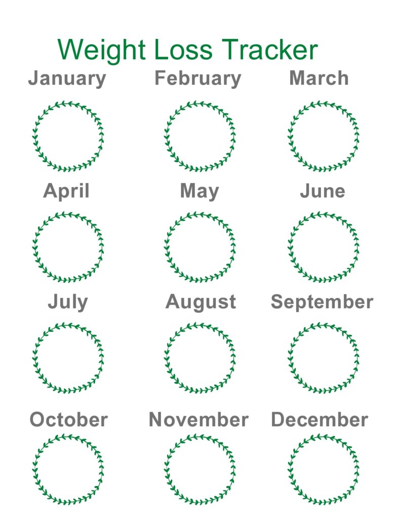 40 Blank Weight Loss Tracker Templates (Monthly / Weekly)