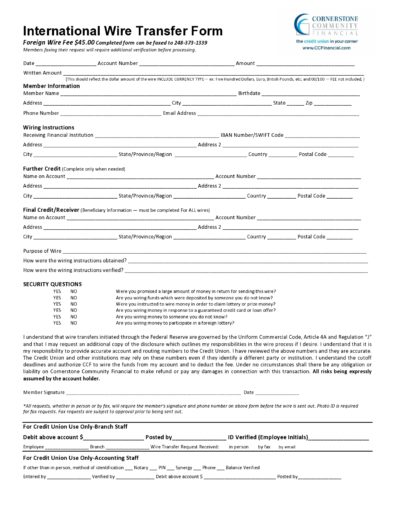 40 Wire Transfer Form Templates [PDF, Word, Excel]