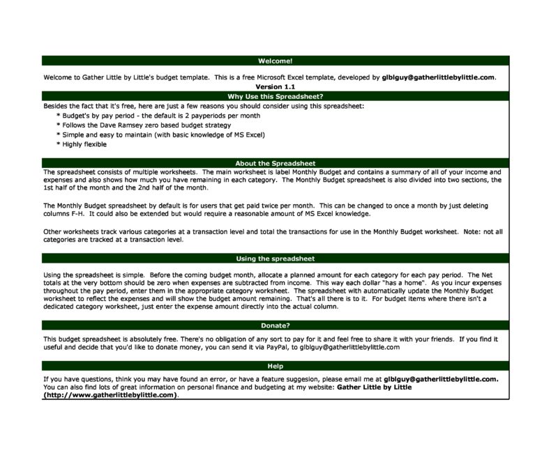 40 Best Zero-Based Budget Templates (Word & Excel)