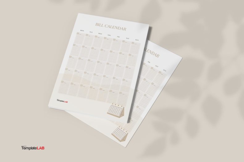 20 Free Bill Pay Checklists & Bill Calendars (PDF, Word & Excel)