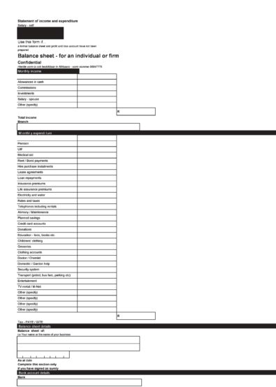 40 Excel Personal Balance Sheet Templates (& Examples) ᐅ TemplateLab