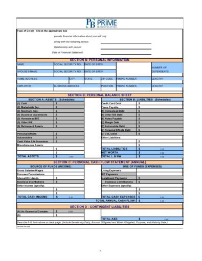 40 Excel Personal Balance Sheet Templates (& Examples) ᐅ TemplateLab