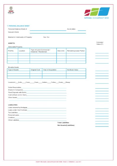 40 Excel Personal Balance Sheet Templates (& Examples) ᐅ TemplateLab