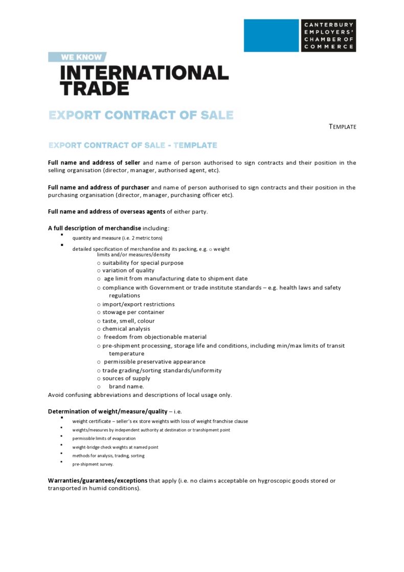 40 Free Sales Contract Templates [Word] ᐅ TemplateLab