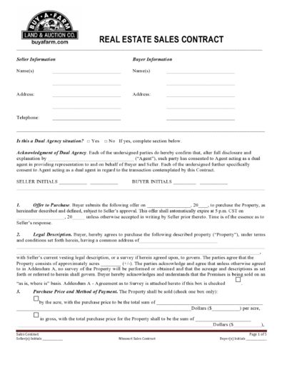 40 Free Sales Contract Templates [Word] ᐅ TemplateLab