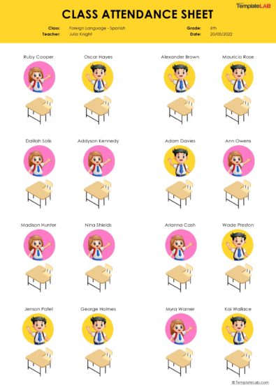 23 Free Printable Attendance Sheet Templates [Word/Excel]