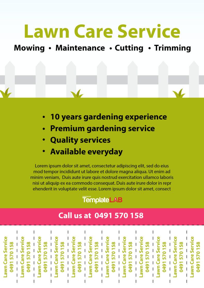 19 Blank Tear Off Flyer Templates [Word, Google Docs, PSD]