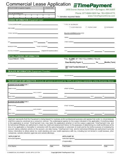 40+ Free Commercial Lease Application Templates (By State)