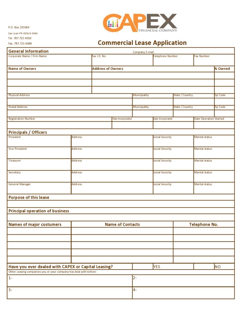 40+ Free Commercial Lease Application Templates (By State)