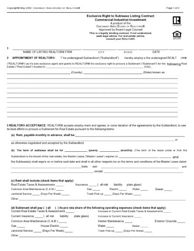 39 Free Commercial Sublease Agreement Templates [Word,PDF]