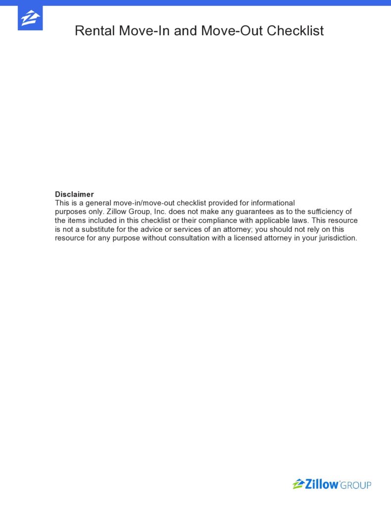 53 Perfect Move In / Out Checklists (for any Rental Inspection)