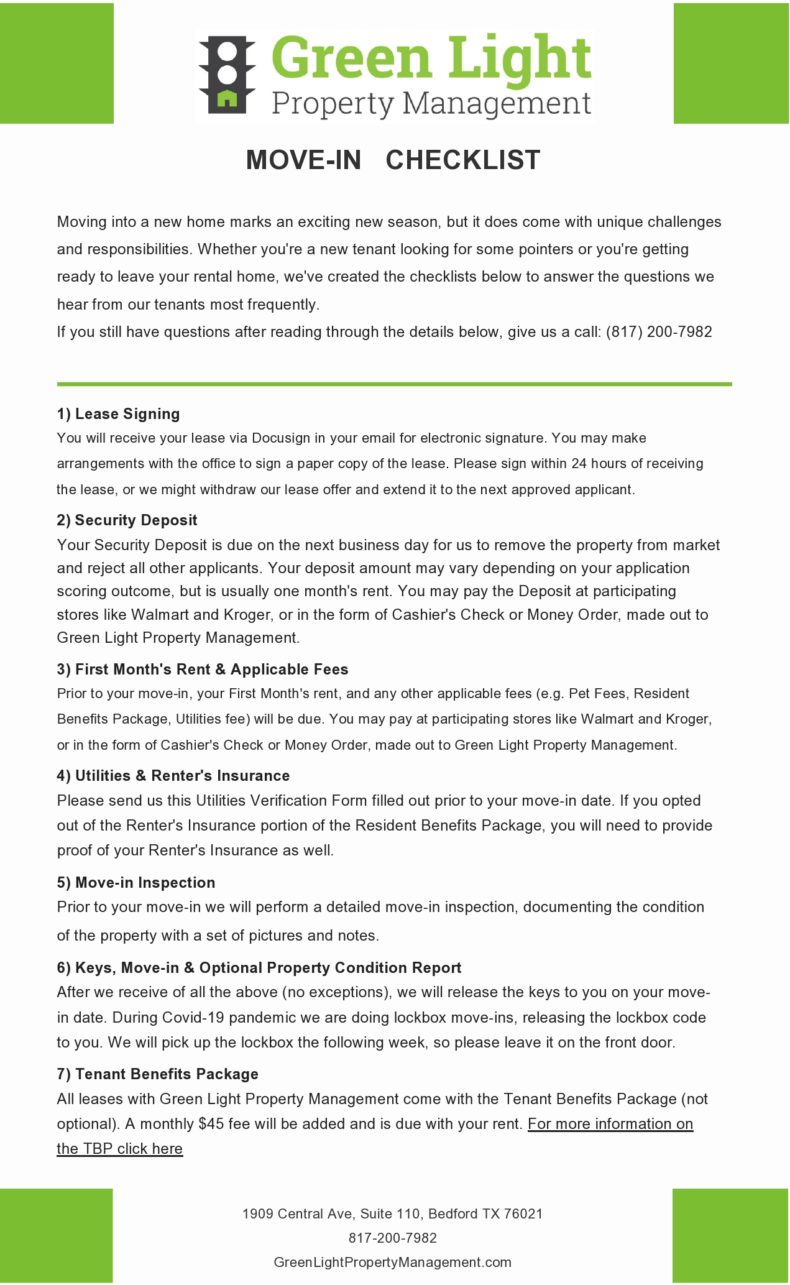 53 Perfect Move In / Out Checklists (for any Rental Inspection)