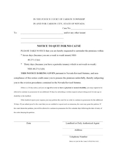 45 Notice To Quit Letters & Templates [3,7,14,30,60 days]
