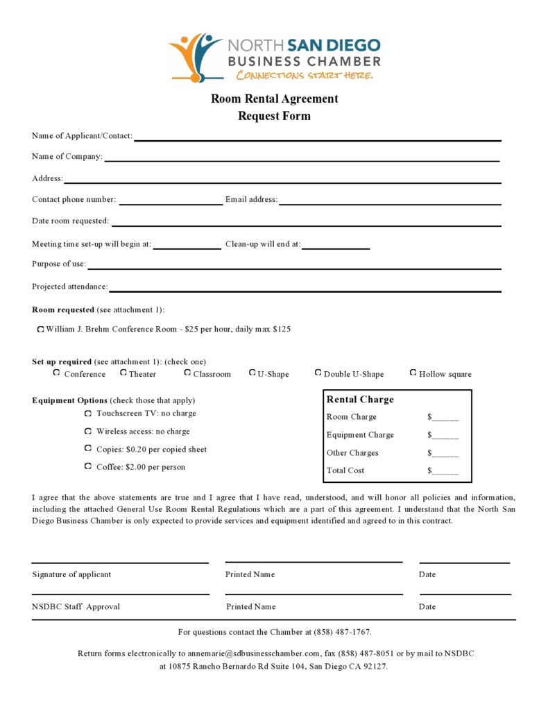 41 Free Room Rental Agreements & Forms [Doc / PDF]