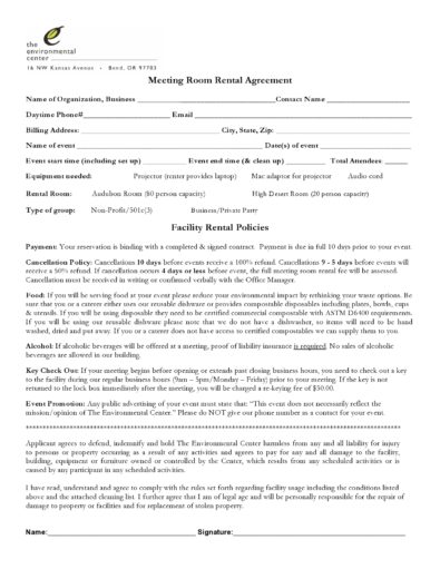 41 Free Room Rental Agreements & Forms [Doc / PDF]