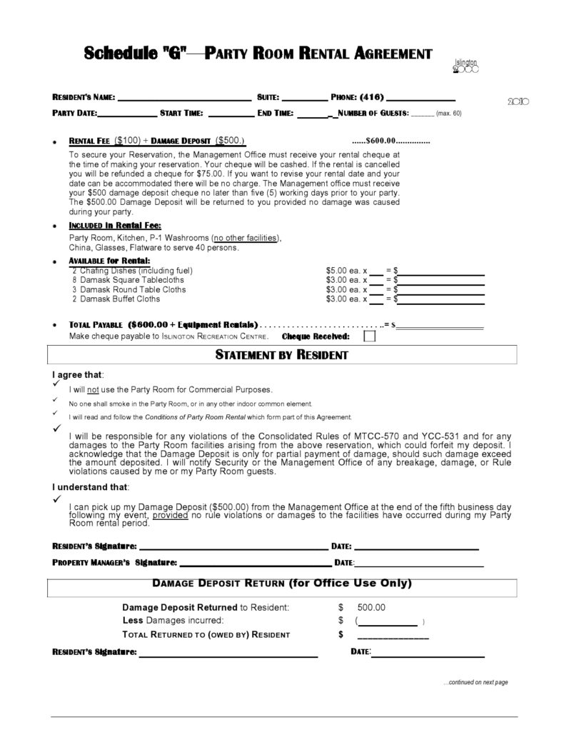 41 Free Room Rental Agreements & Forms [Doc / PDF]