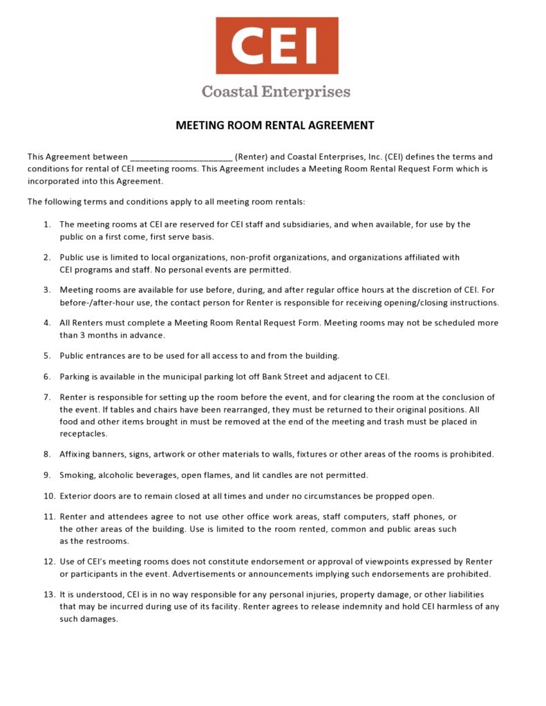 41 Free Room Rental Agreements & Forms [Doc / PDF]