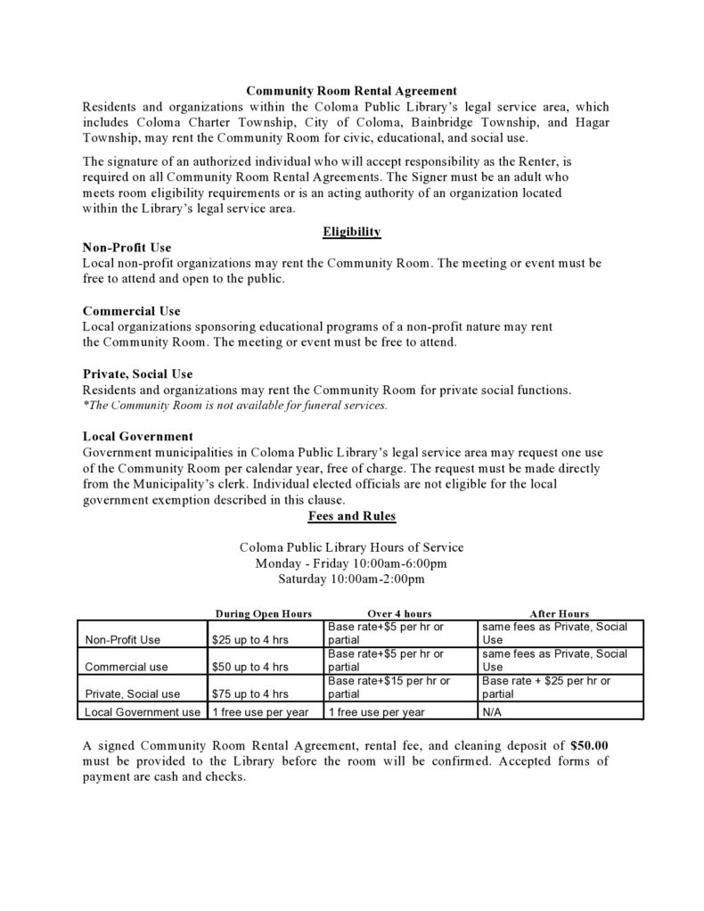 41 Free Room Rental Agreements & Forms [Doc / PDF]