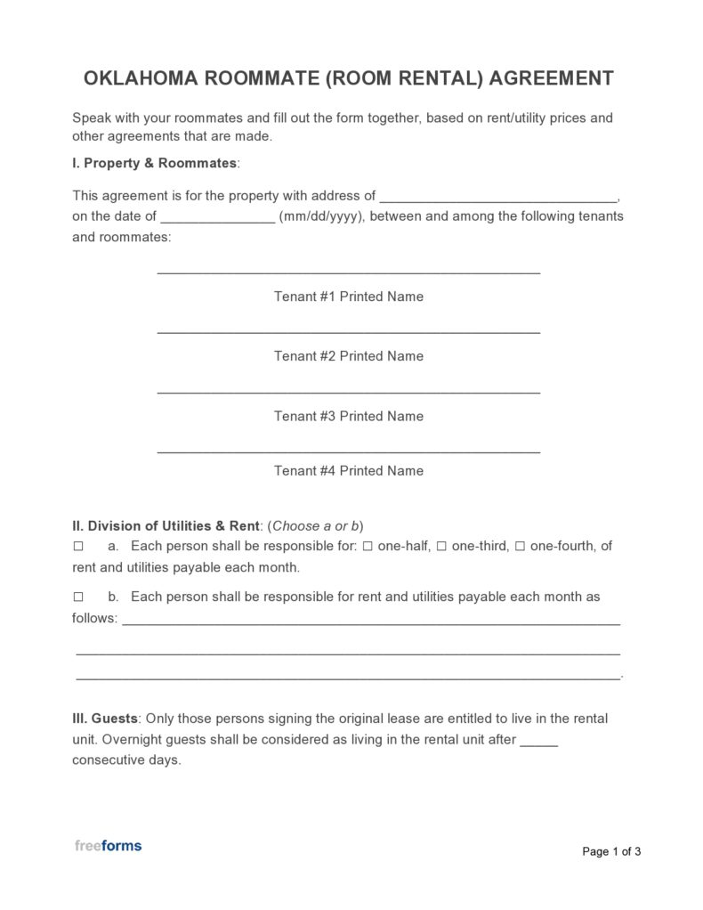 41 Free Room Rental Agreements & Forms [Doc / PDF]