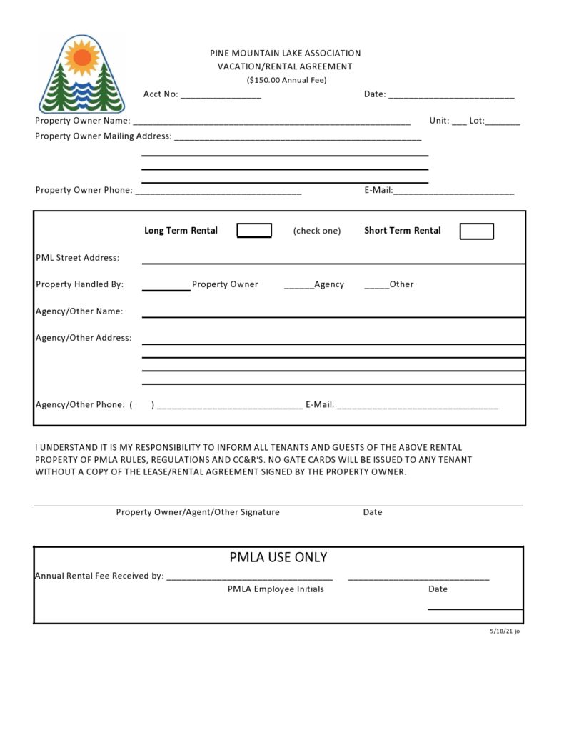 80 Short-Term & Vacation Rental Agreement Templates [Word,PDF]