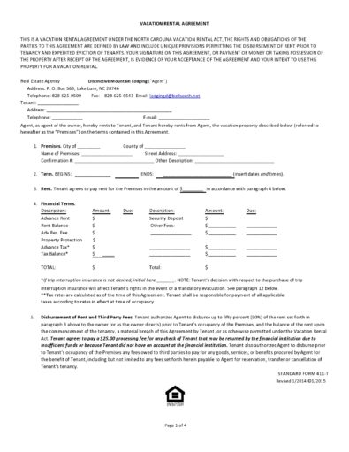 80 Short-Term & Vacation Rental Agreement Templates [Word,PDF]