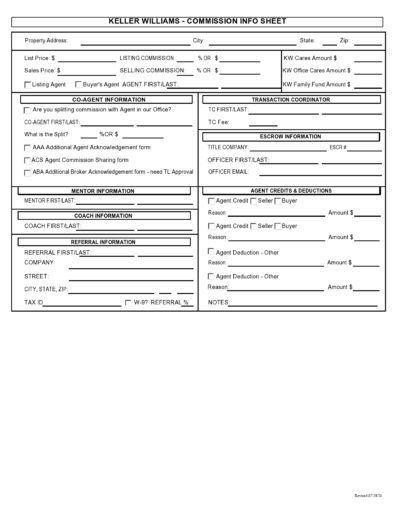 36 Editable Commission Sheet Templates (+Examples) ᐅ TemplateLab