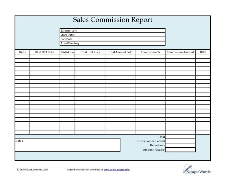 36 Editable Commission Sheet Templates (+Examples) ᐅ TemplateLab