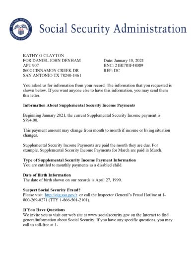 29 Social Security Number Verification Letters ᐅ Templatelab