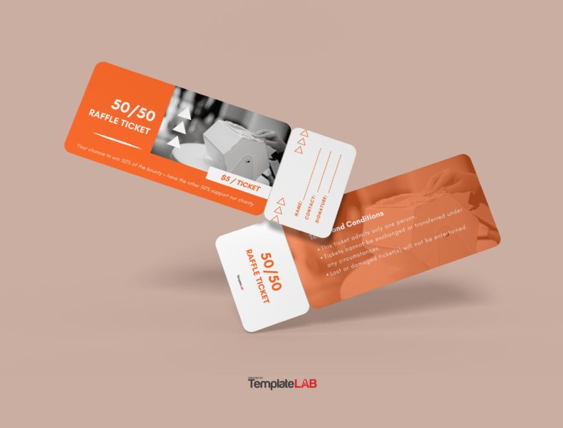 20+ Printable Raffle Ticket Templates [FREE] - TemplateLab