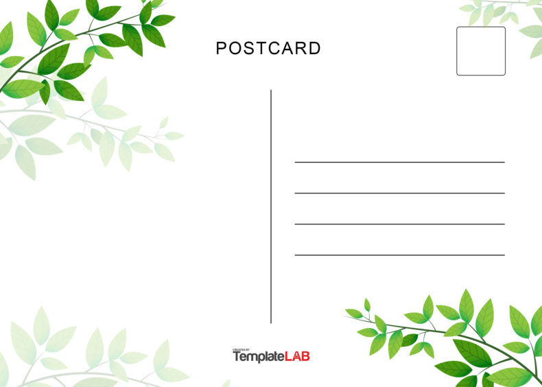 19 Printable Postcard Templates & Designs [Word, PDF, PSD]