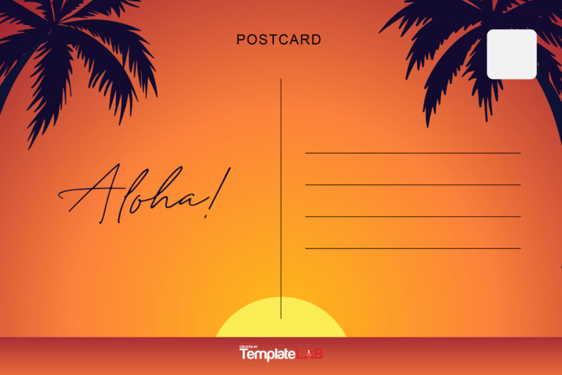 19 Printable Postcard Templates & Designs [Word, PDF, PSD]