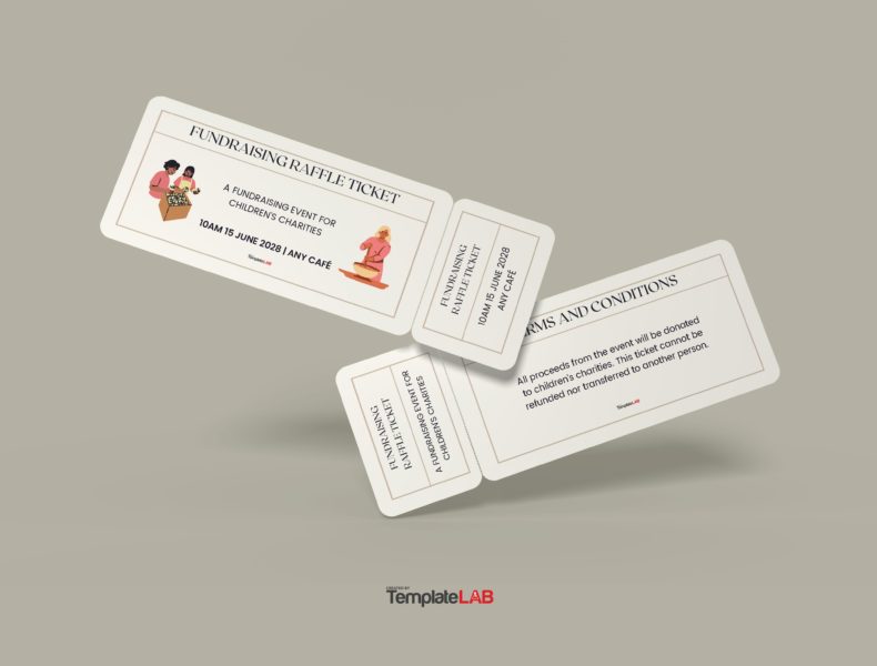 20+ Printable Raffle Ticket Templates [FREE] - TemplateLab