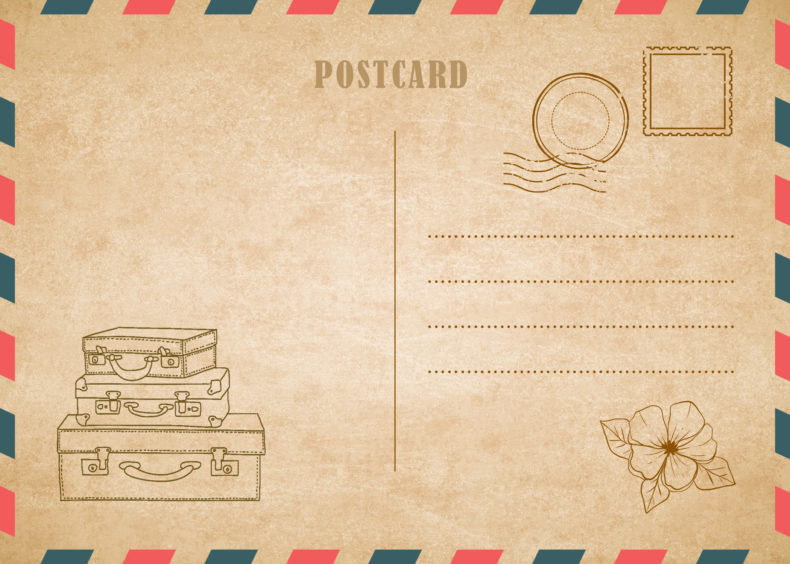 19 Printable Postcard Templates & Designs [Word, PDF, PSD]