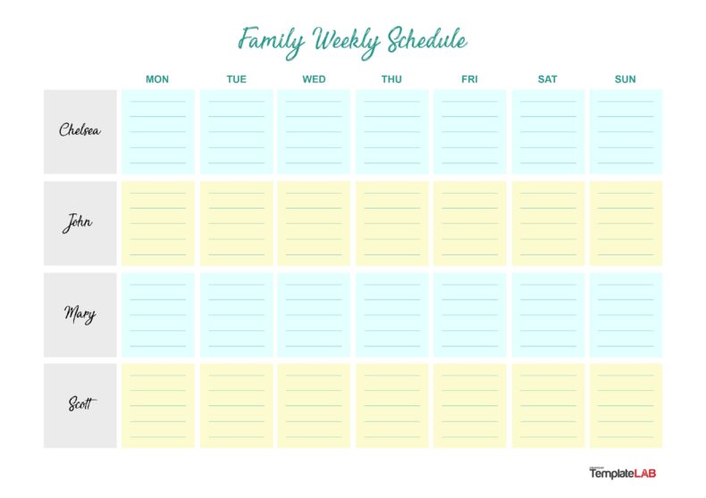 19 Free Weekly Calendar Templates [Word, Excel, PDF]