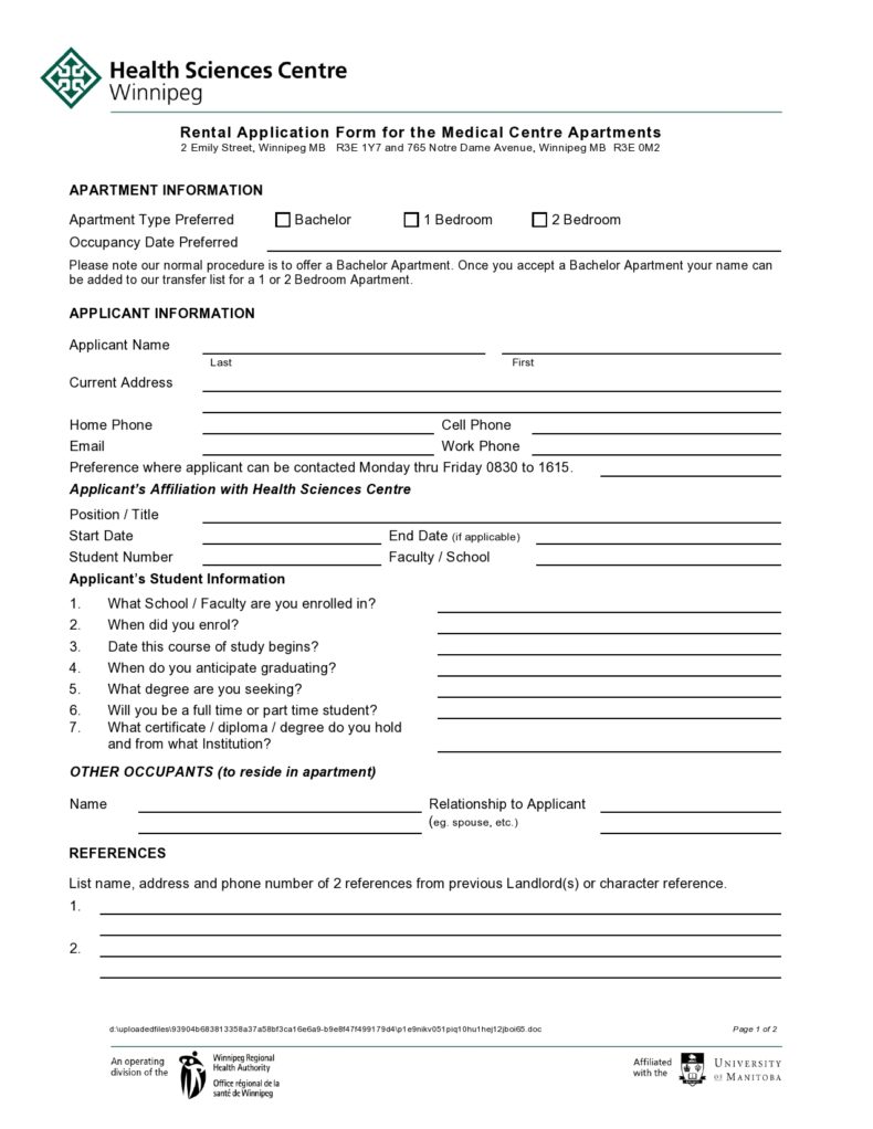 50+ Free Rental Application Templates & Forms [Word, PDF]