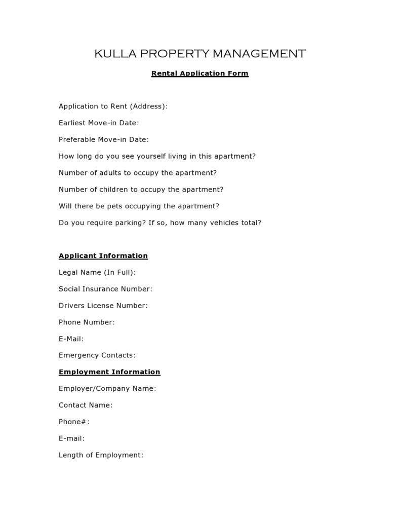 50+ Free Rental Application Templates & Forms [Word, PDF]