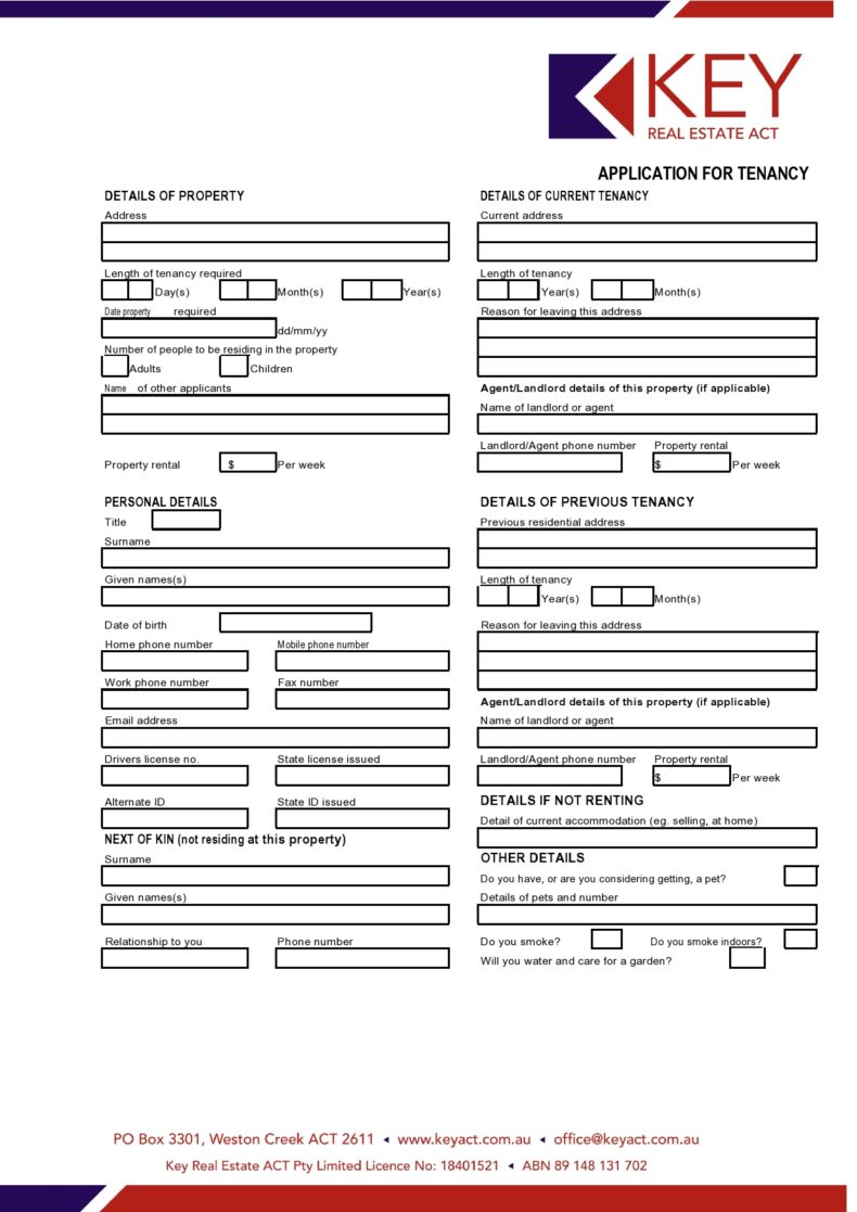 50+ Free Rental Application Templates & Forms [Word, PDF]