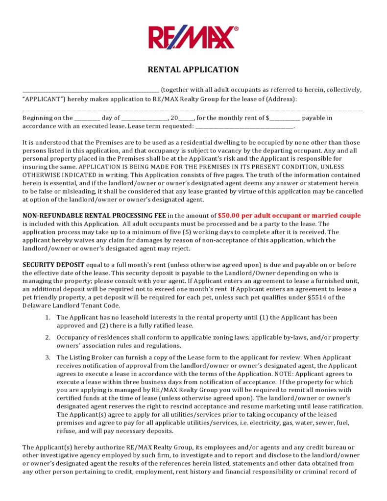 50+ Free Rental Application Templates & Forms [Word, PDF]