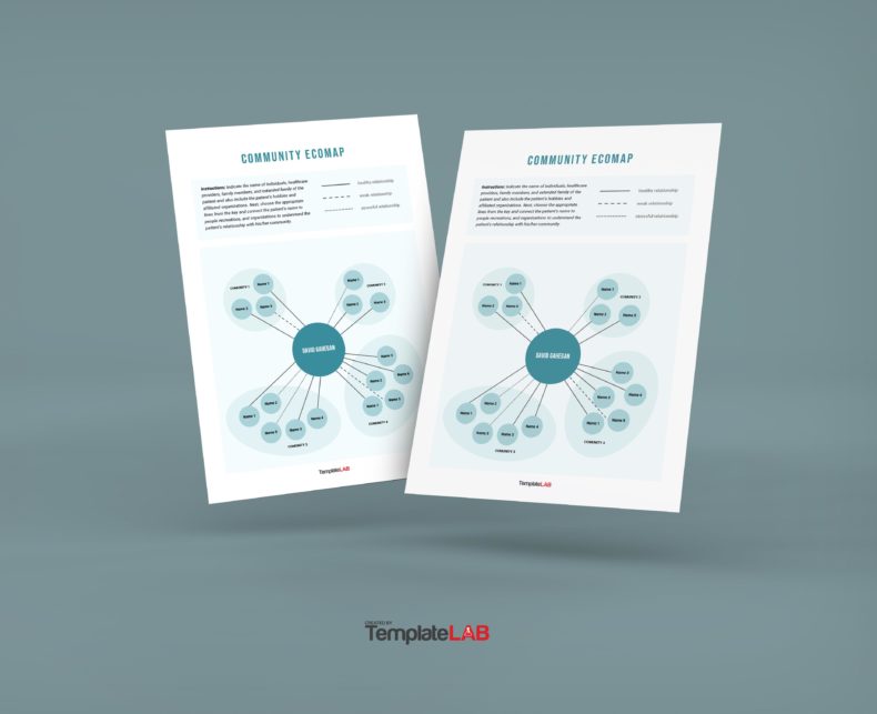 18 Editable Ecomap Templates & Examples [FREE] ᐅ TemplateLab