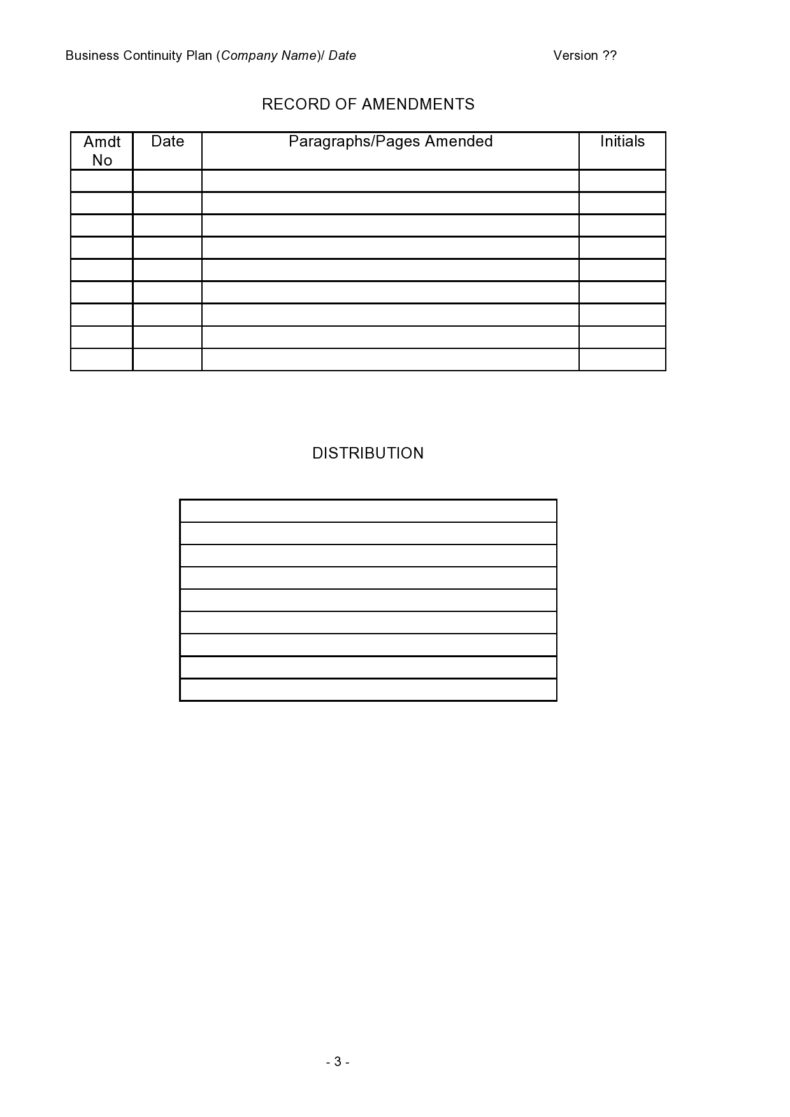 46 Best Business Continuity Plan Templates [Word & PDF]