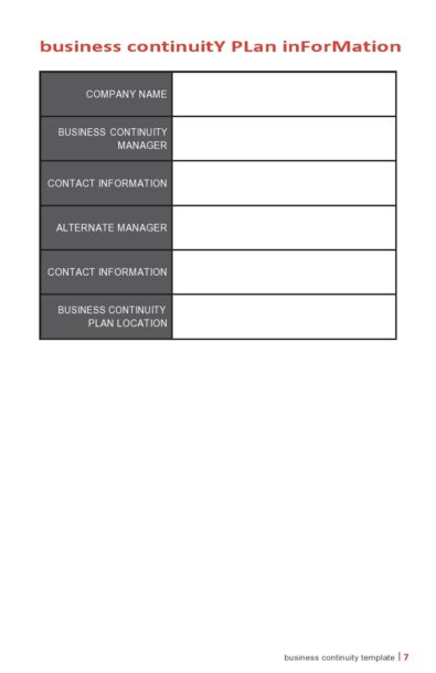 46 Best Business Continuity Plan Templates [Word & PDF]