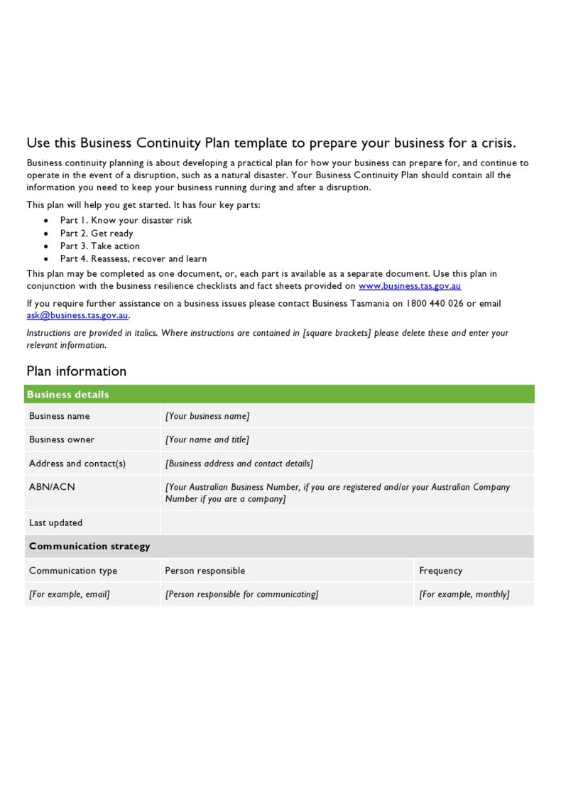 46 Best Business Continuity Plan Templates [Word & PDF]