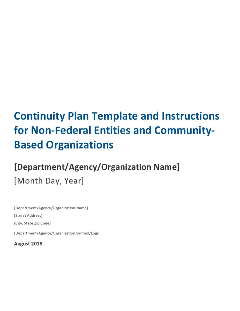 46 Best Business Continuity Plan Templates [Word & PDF]