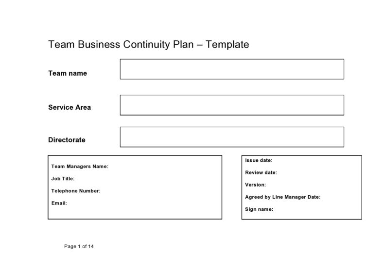 46 Best Business Continuity Plan Templates [Word & PDF]