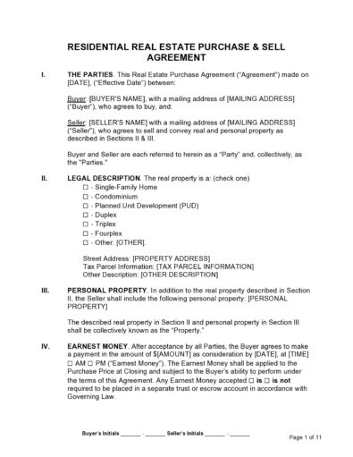 44 Free Buy-Sell Agreement Templates (& Samples)