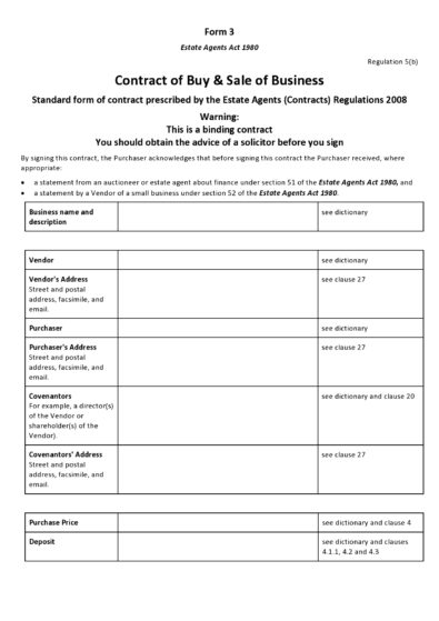 44 Free Buy-Sell Agreement Templates (& Samples)