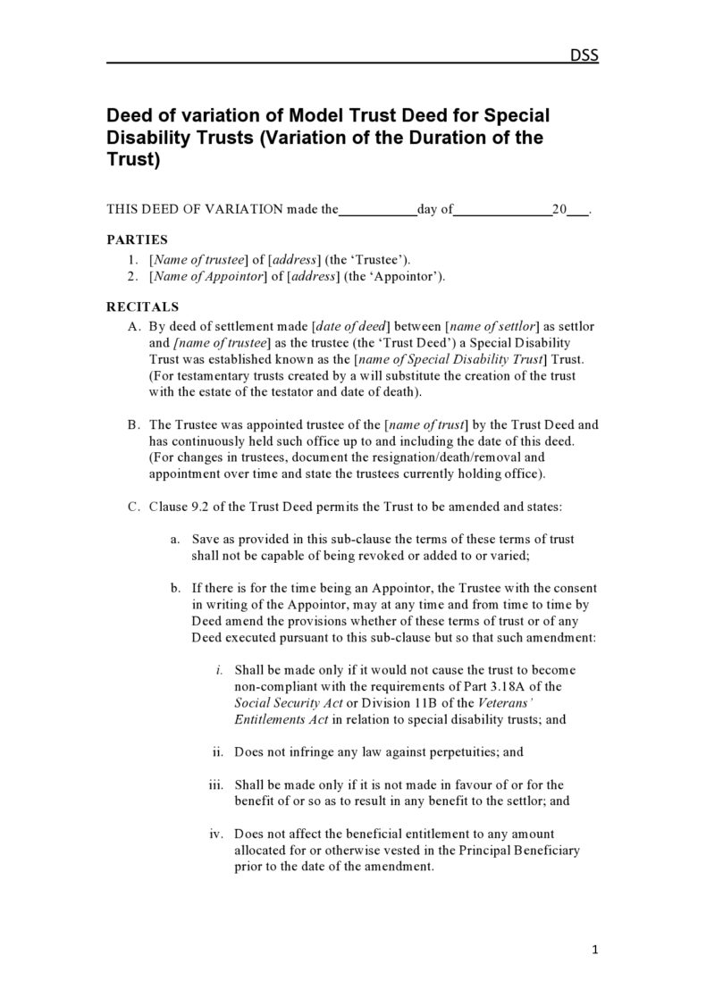 42 Comprehensive Deed of Trust Forms [Word] ᐅ TemplateLab