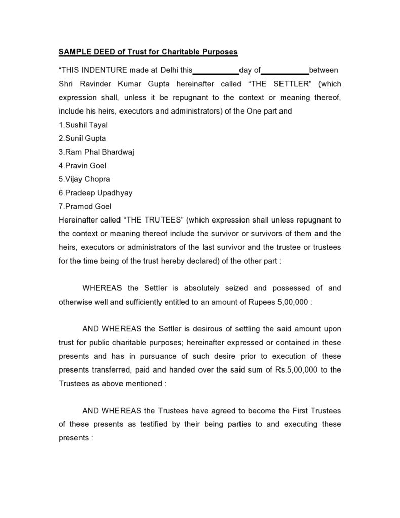 42 Comprehensive Deed of Trust Forms [Word] ᐅ TemplateLab