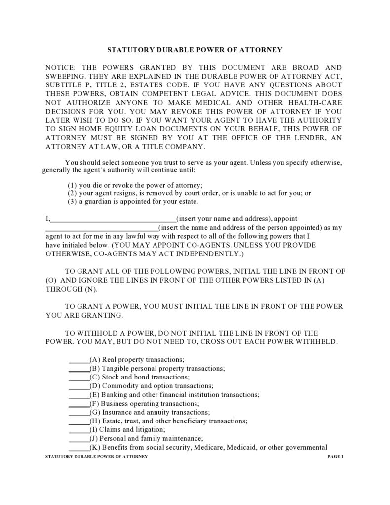 41 Best Durable Power of Attorney Templates & Forms [Free]